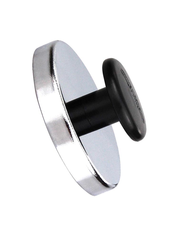 Tifler Rundmagnet mit Knauf | Chromblende | Ø 51 mm